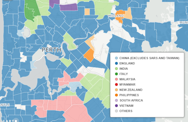 Map shows Perth's migrant suburbs - 6PR