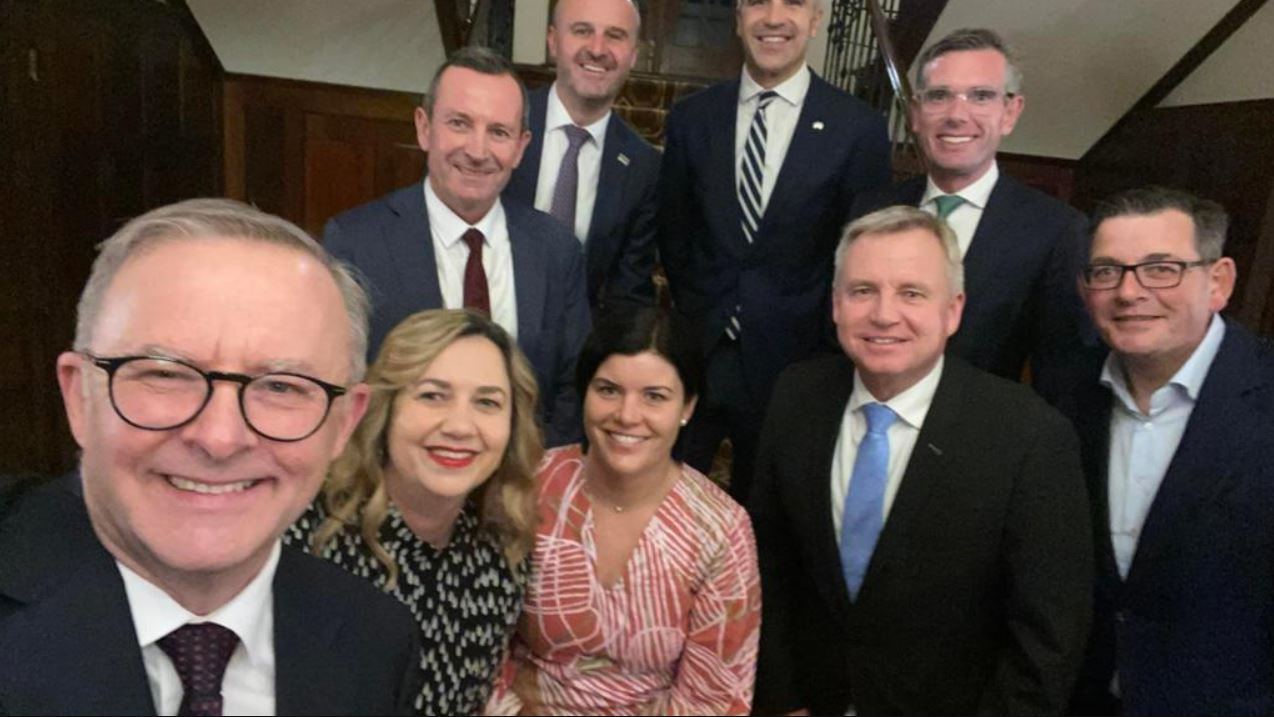 Albo aims for harmony from state premiers at first National Cabinet meeting