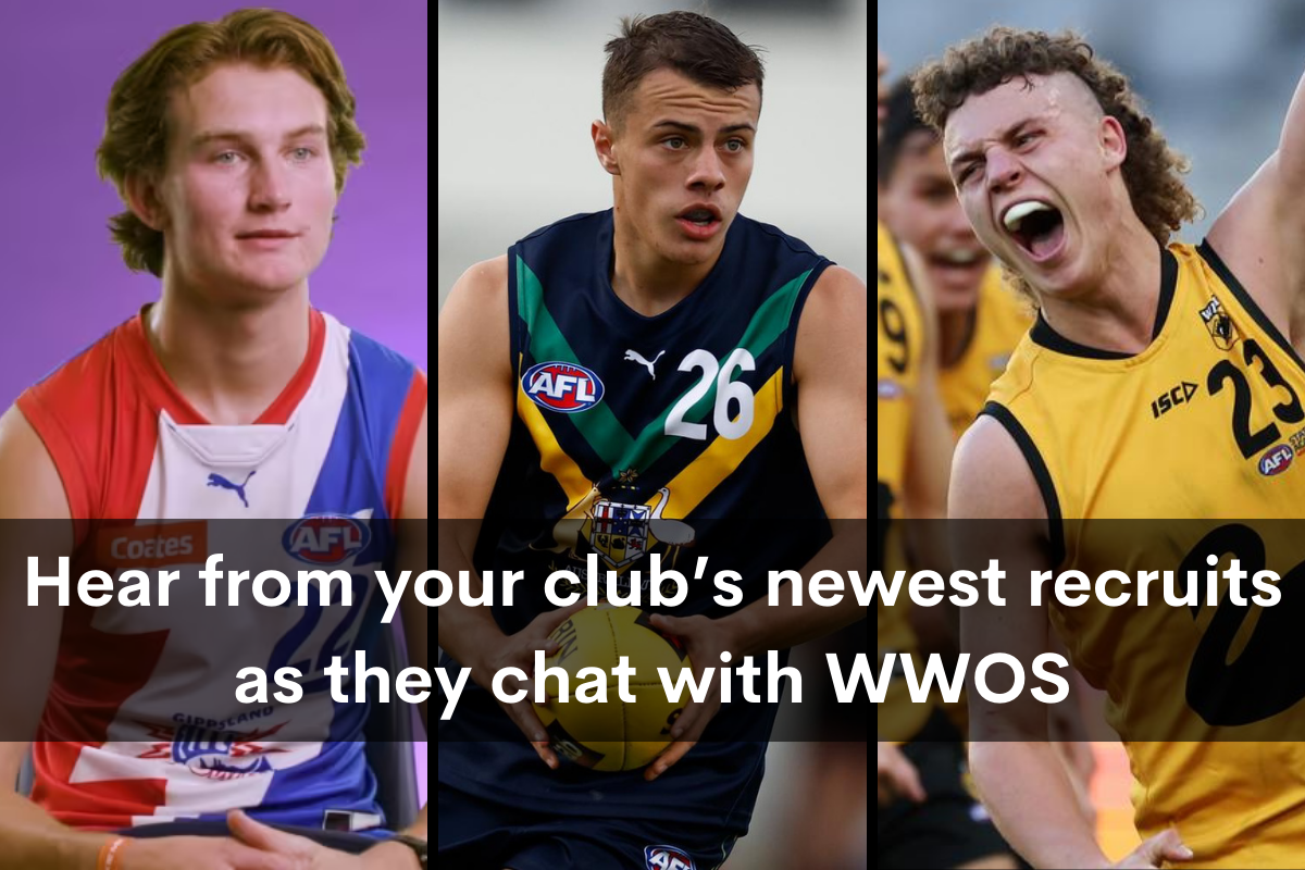 Your club's newest recruits speak to Wide World of Sports