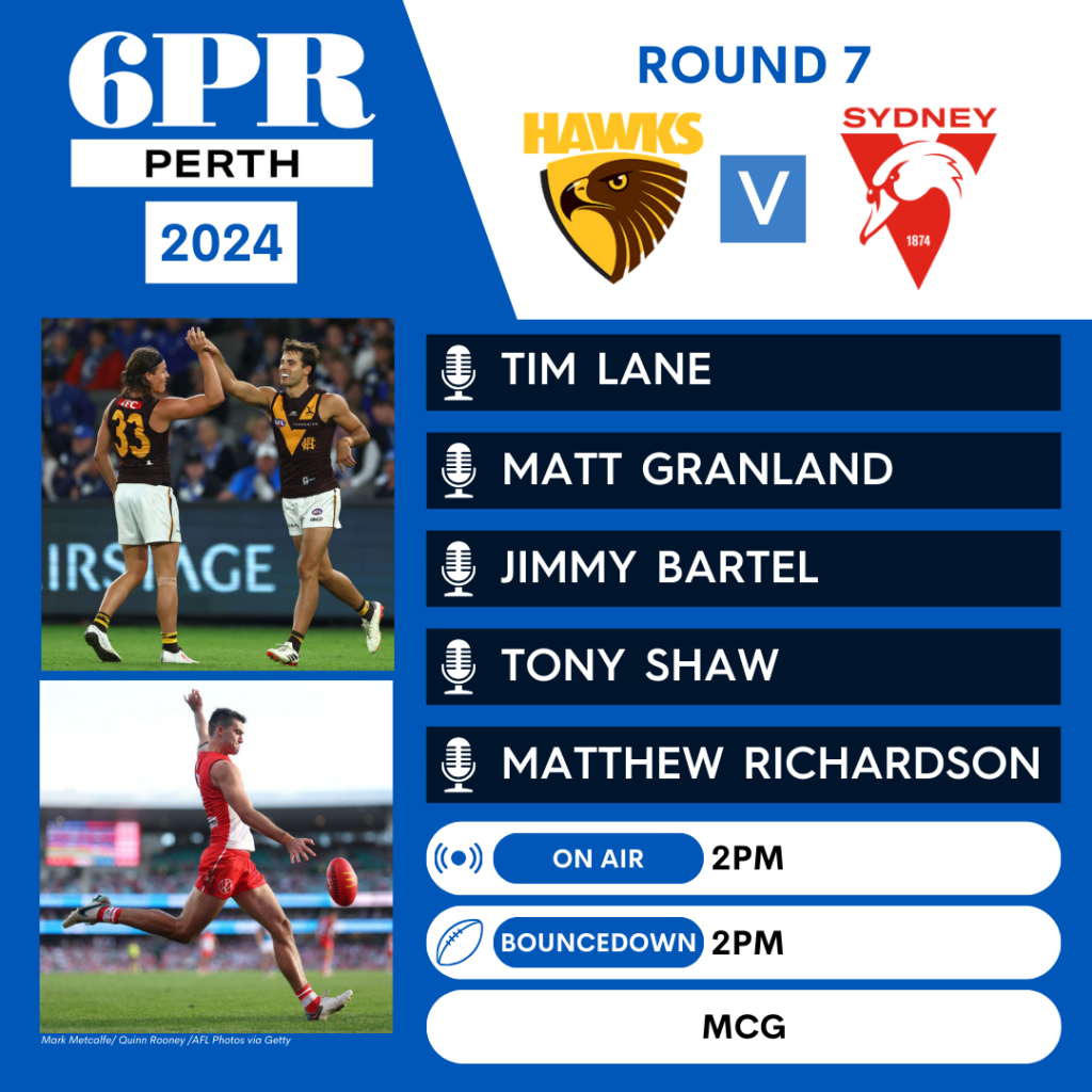 6PR FOOTBALL BROADCAST SCHEDULE (WHO, WHAT + WHERE)