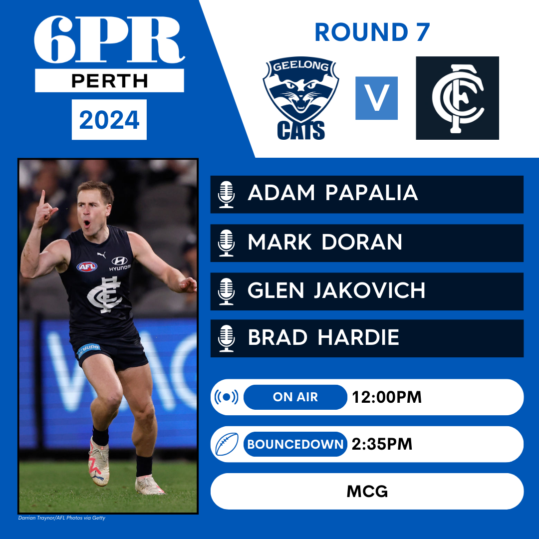 6PR FOOTBALL BROADCAST SCHEDULE (WHO, WHAT + WHERE)